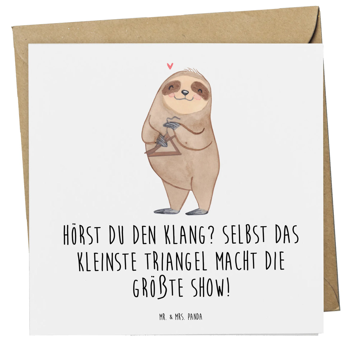 Deluxe Card Hörst du den Klang? Selbst das kleinste Triangel macht die – Mr. & Mrs. Panda