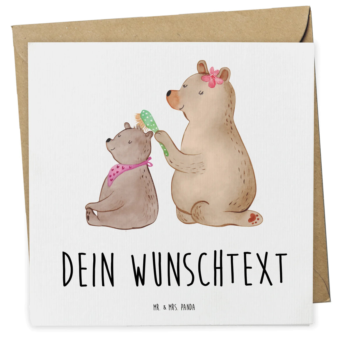 karte personalisiert Bär Kind – Mr. & Mrs. Panda