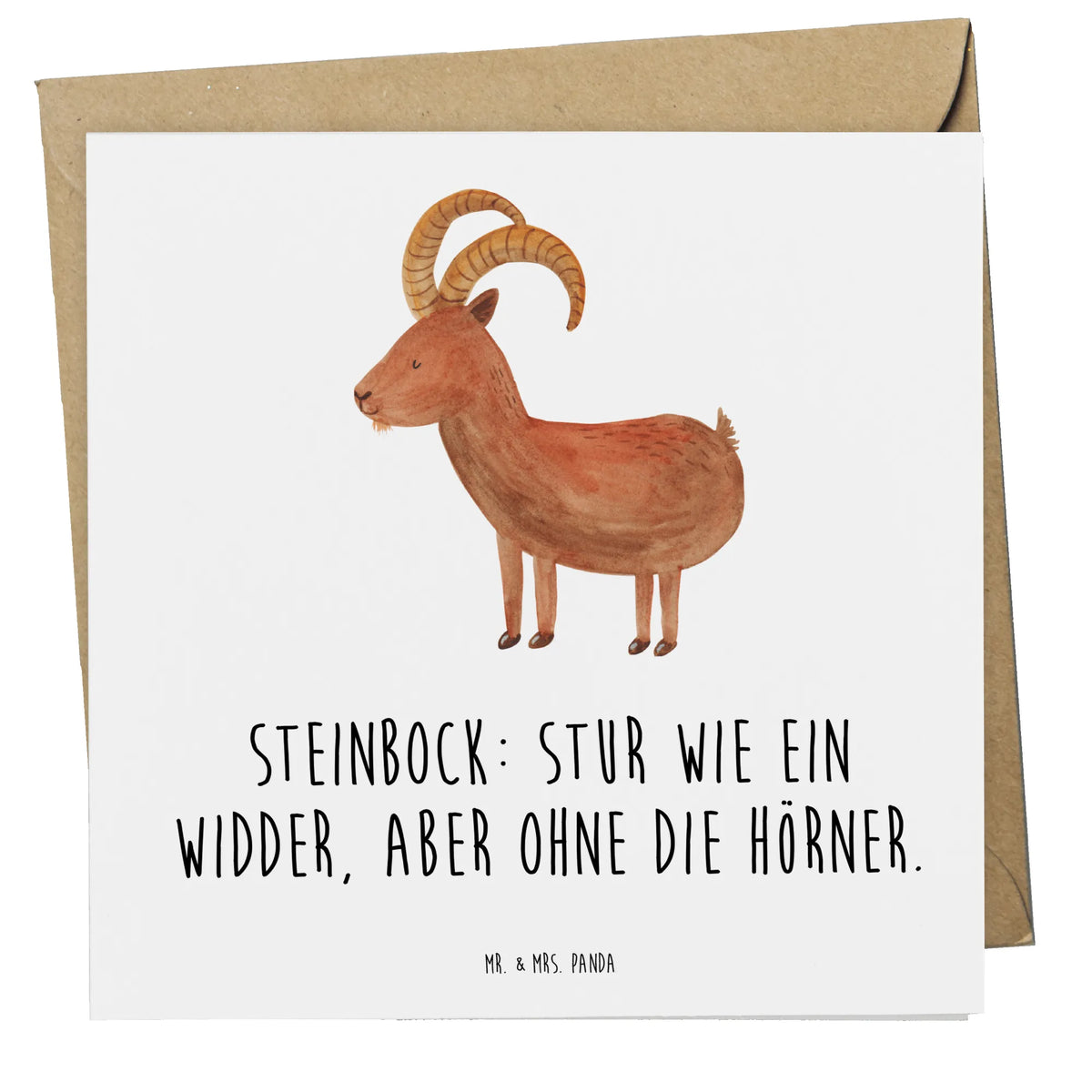 Deluxe Card Steinbock: Stur wie ein Widder, aber ohne die Hörner.