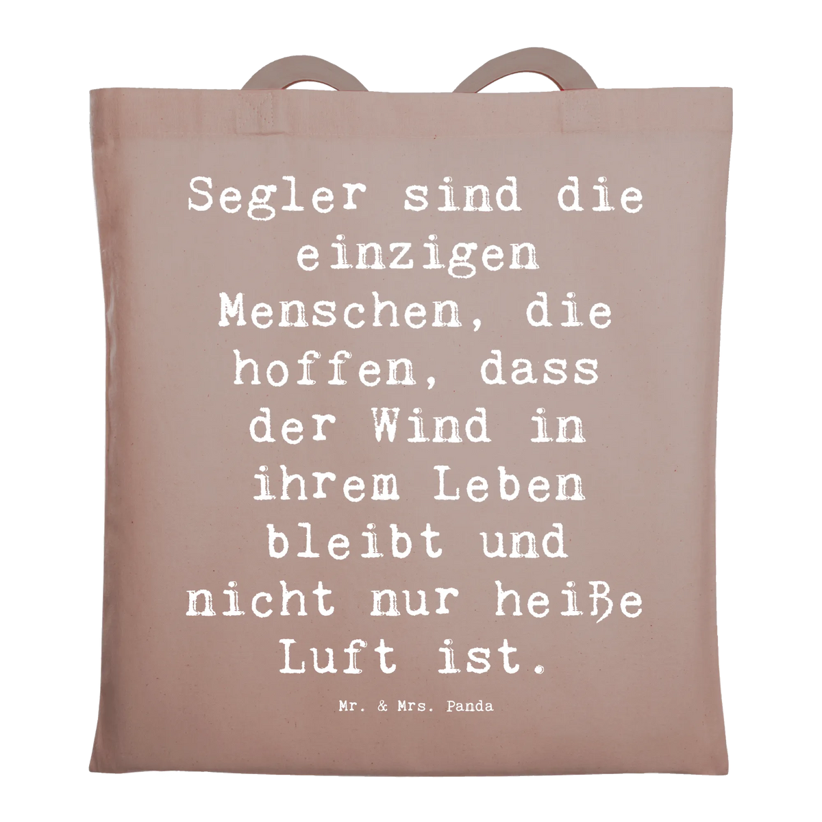 Tragetasche Spruch Segeln Lebenswind – Mr. & Mrs. Panda