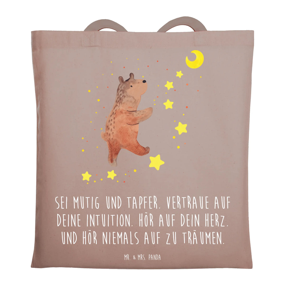 Tote bag Sei mutig und tapfer. Vertraue auf deine Intuition. Hör auf d ...